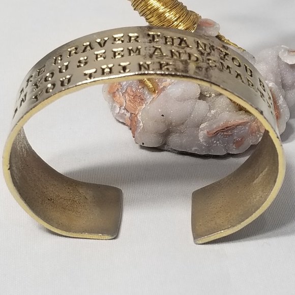 Alisa Michelle | Jewelry | Alisa Michelle Gold Motivational Cuff | Poshmark